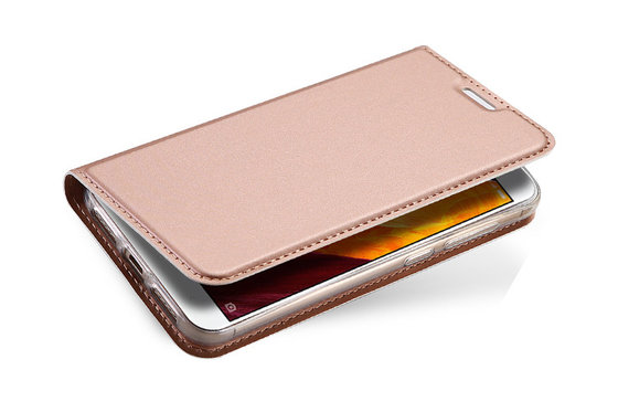 Rose / Gold Xiaomi Phone Case PU Leather Card Slot Magnetic For Redmi 4X