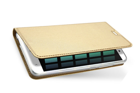Shockproof Gold Xiaomi Redmi Note 3 Pro Case PU Leather With Card Slot