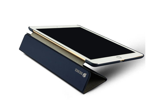 Blue Ipad Mini 4 Smart Cover / Case PU Leather Magnet Stand Shockproof