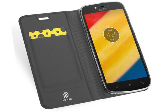 MOTO C Cell Phone Wallet Case Stand Function Card Holder Four Colors Optional