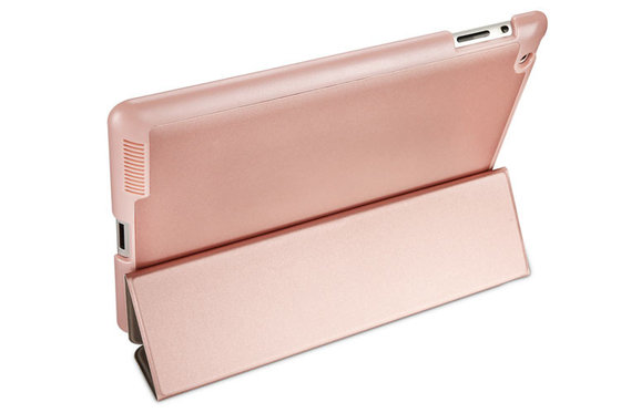 Folio Protective Case For Ipad Air , PU Leather Pink Magnetic Ipad 4 Waterproof Case
