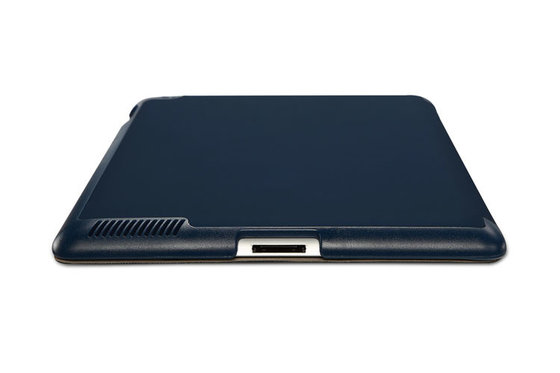 Lightweight IPad Protective Case Blue Synthetic Leather  Waterproof For IPad 4