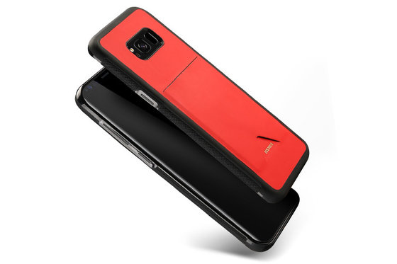 Card Slot Samsung Cell Phone Covers Slip Resistant PU Leather For Galaxy S8 Plus
