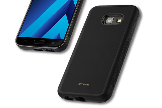Durable Black Samsung Cell Phone Covers Black Color Galaxy A3 Wallet Case