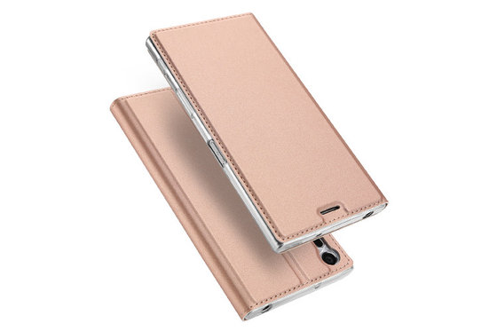 Personal Design Sony Phone Covers XZ PU Leather Rose Gold Stand Function