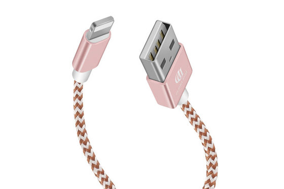 8 Pin Iphone USB Lightning Cable Pink Data Transfer Sync Fast Charge 100cm 20cm Lengths