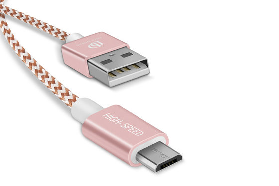 100cm / 20cm High Speed USB Cable , Fashion Pink Mobile Data Cable USB 2.0