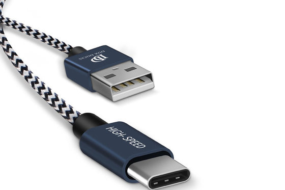 Durable USB Type C To Type C Cable Quick Data Transfer With Braided Nylon Casing