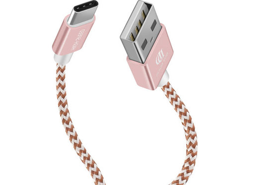 Fast Charging Type C Cable USB 2.0 Nylon Braided Data Transfer 2 Pack