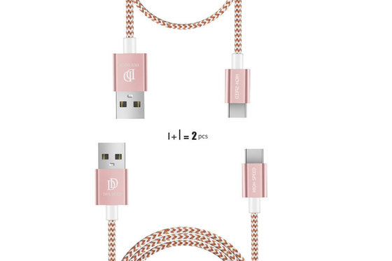 Fast Charging Type C Cable USB 2.0 Nylon Braided Data Transfer 2 Pack