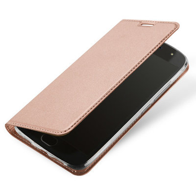 Magnet Protective Pu Leather Mobile Flip Phone Case With Stand For Moto G5s