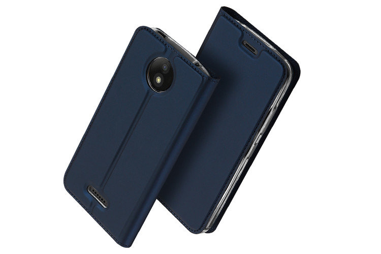 MOTO C Cell Phone Wallet Case Stand Function Card Holder Four Colors Optional