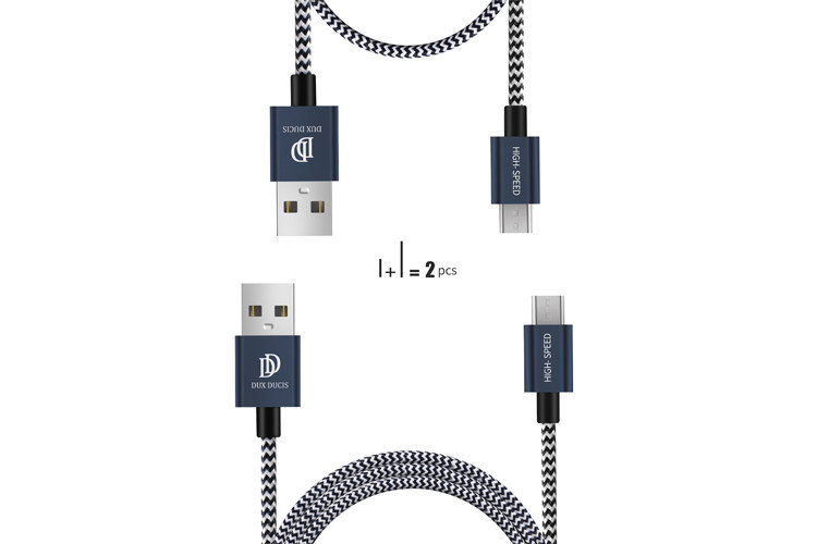Nylon Braided Wire Micro USB Data Cable USB 2.0 Three Colors Options