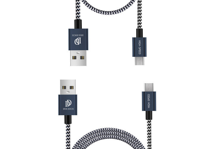Fashion Android Data Cable USB 2.0 , Nylon Braided Wire Mobile USB Cable