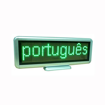Green LED Moving Sign Message Scrolling Display Rechargeable/Edit By PC C1664PG