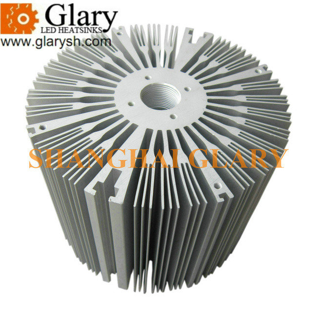 GLR-HS-269 171mm Round Machined LED Cooler, AL6063 Profiles LED Marine Light Heatsink