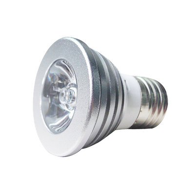 Remote Control 16 Single Colors 3W E27 Spotlight RGB LED Bulb for Architectural Lighting