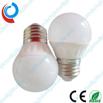 OEM Energy Saving 3W G45 White Ceramic Light Bulb for Indoor Lighting With E14 and E27