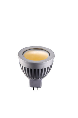 Aluminum White / Warm Cob Led Recessed Ceiling Lighting 5w 100° Mr16 For House