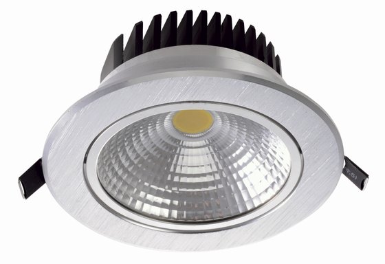 2650lm Cob Dimmable Led Recessed Ceiling Light Bulbs 30w Aluminium , -20℃ / 40℃
