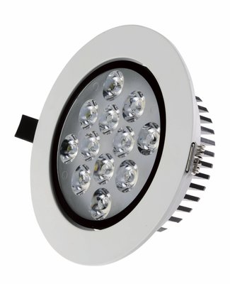 1020lm Aluminum Alloy Led Ceiling Lights 12 Watt , Epistar Chip 12pcs