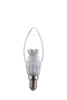 PP / PBT E14 Clear Led Candle Bulbs Energy Saving With Ce / Rohs , 2700k - 6400k