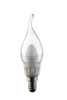 High Brightness E14 Led Candle Bulbs 3.5watt Ceramic Tailed 126mm x 36mm