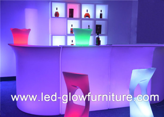 Modern Coffee House and night clubs LED glow furniture cocktail table RGB LEDs