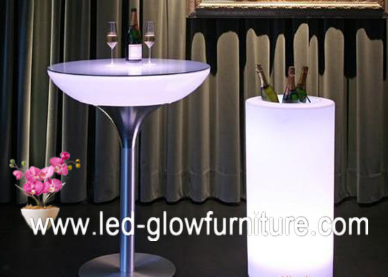Acrylic Led Cocktail Table Lights , Color changing illuminated coffee tables