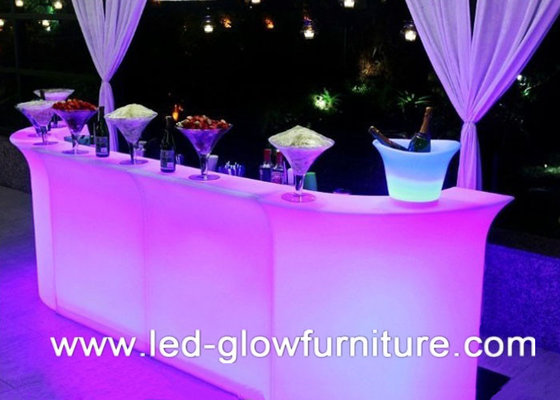 Indoor / outdoor LED Glow Furniture Bar Counter with Injection Molding Technology