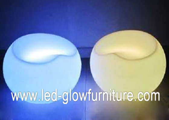 Commercial LED lounge Furniture , apple shape Illuminated LED bench light