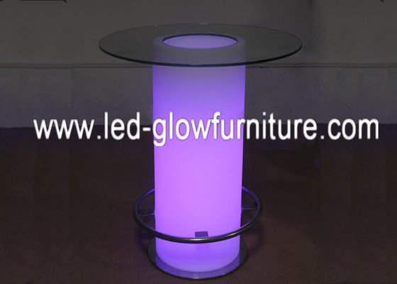 Color changing LED Illuminated Table / Commercial Plastic Romantic LED Pillars Columns