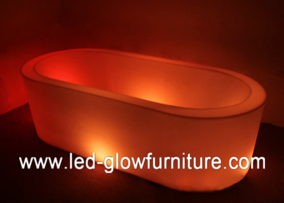 Multi color change Rectangular funky LED Ice Bucket for wine or fruit holder