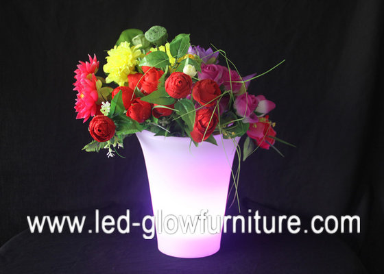 Different size Waterproof lighting LED Flower Pots Rechargeable Plant Containers OEM
