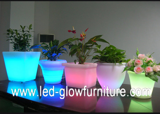 Beautiful Color changing led lighted flower pots outdoor  ,Illuminated LED Ice Bucket / cooler