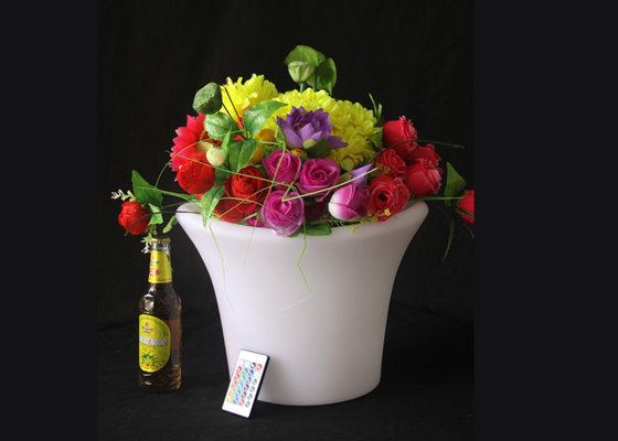 Beautiful Color changing led lighted flower pots outdoor  ,Illuminated LED Ice Bucket / cooler