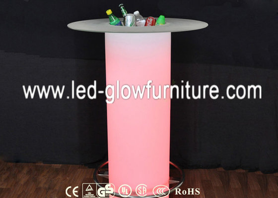 Color changing LED Illuminated Table / Commercial Plastic Romantic LED Pillars Columns