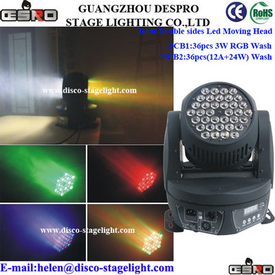 Double Faced Moving Head Light Wash Nightclub Stage Effect Light