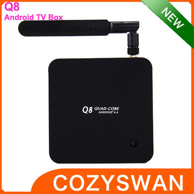 Plastic Android Smart TV Box Hardware decode H.265 quad core 2+8GB 4.4