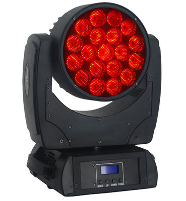 LCD LED Moving Head Lights , Indoor LED Moving Head Wash 19x10W