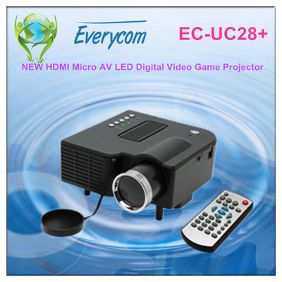 48 lumens Portable LED Mini Projector with USB HDMI VGA SD AV Port