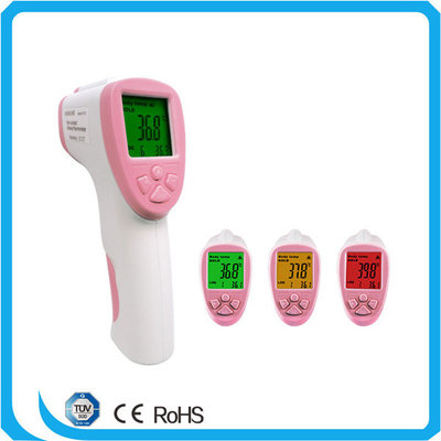 Hygiene Non-contact digital infrared thermometer Three Color Backlight
