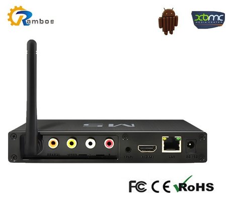 Arabic IPTV Box with 400+ Free Channels Android 4.4 Television Set Top Box 1GB / 8GB H.265