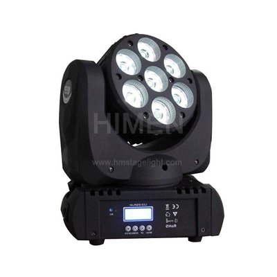 7x12W RGBW LED Moving Head Beam Light