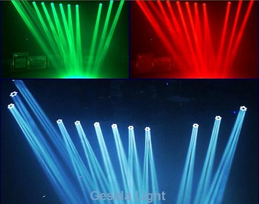 6pcs 10W RGBW 4IN1 mini Bee Eye led moving head beam light