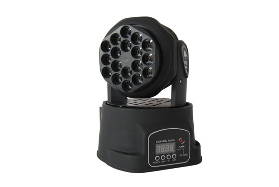 RGB LED Moving Head Lights  DMX 512 LED Mini Moving Head Beam 18X3W CREE Leds