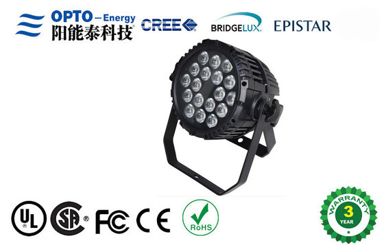 High Power RGBW 4 in 1 64 Led Stage Lights / Black Led Par light For architectural