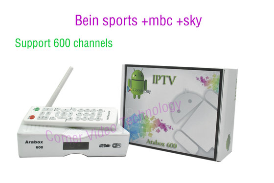 2 Years Free Arabic IPTV Box Google Android TV Box Turkish IPTV RJ-45 Interface USB Wifi  No Dish