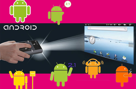 Dual-Core Multi-media Google TV Box Android 4.0 Smart Mini Projector
