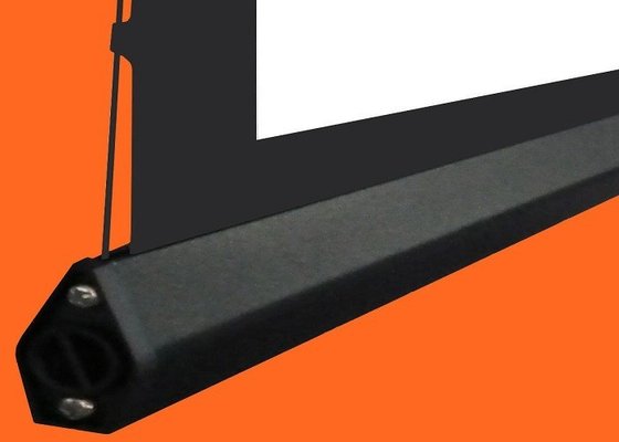 Custom Large Electric Motorized Projector Screen With Aluminum Casing , Remote Control